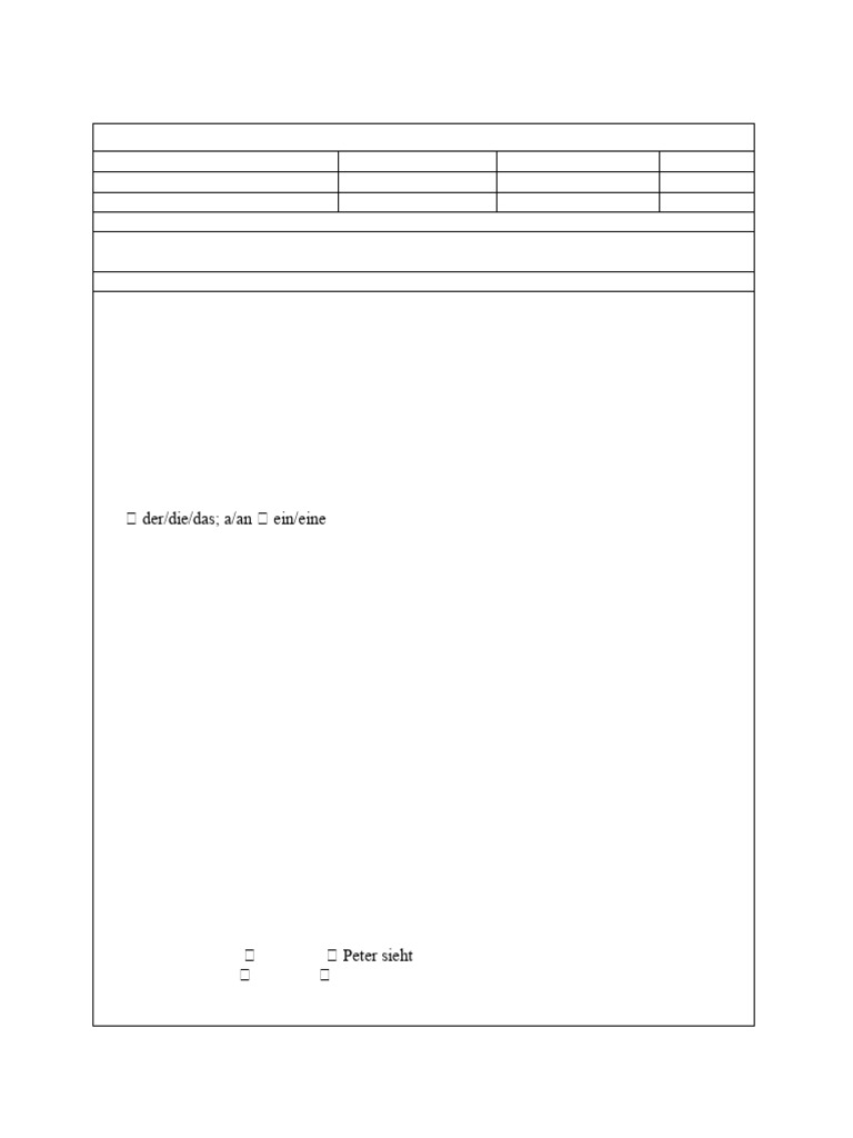 German Language Course Syllabus A1 | PDF | Verb | Languages