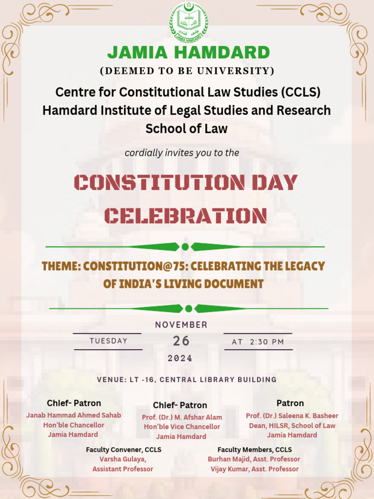 Invite - Constitution Day Celebration-1 | PDF