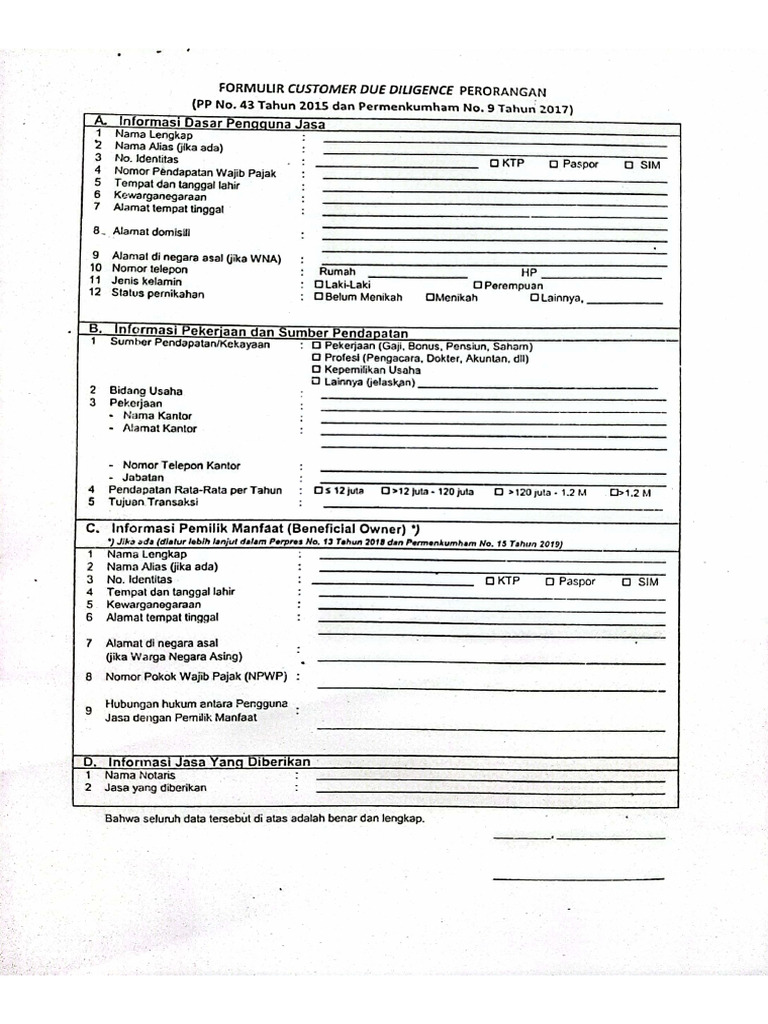 Form P4TK | PDF