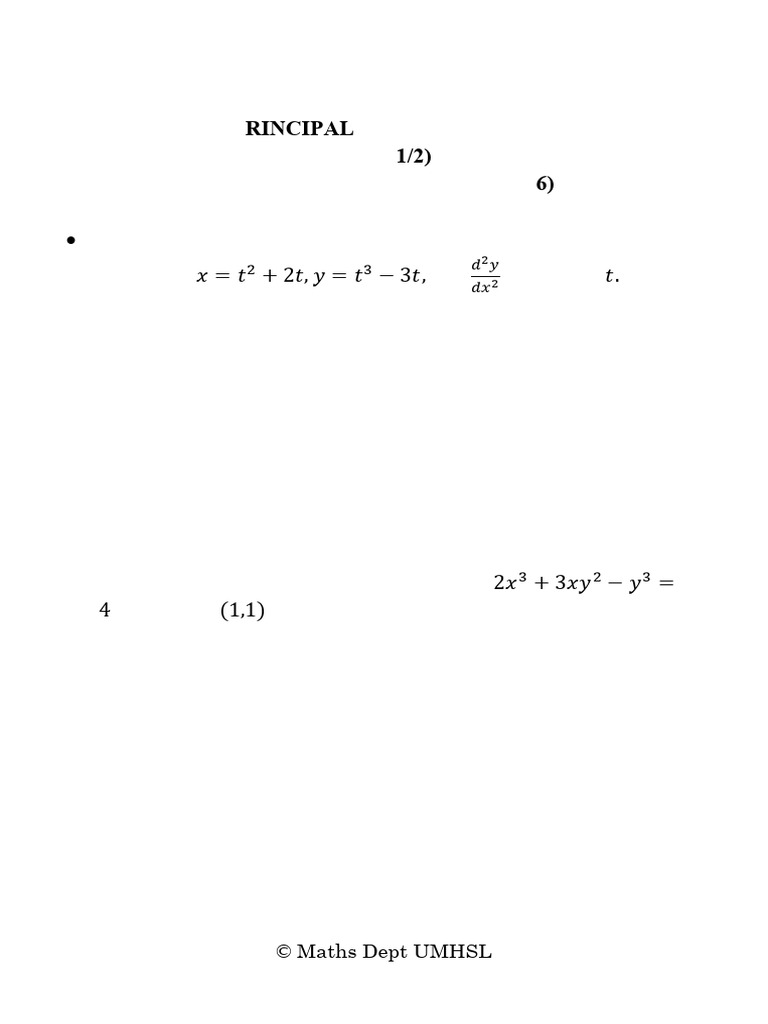 s.6 Maths Package | PDF | Equations | Mathematics