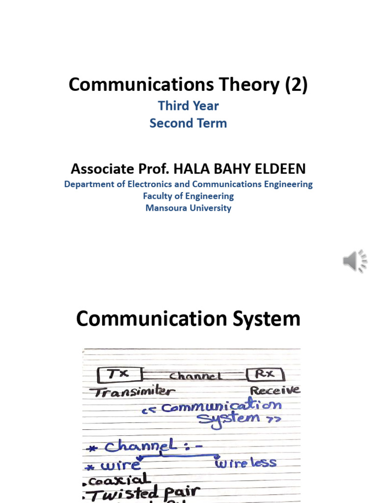 digital comm lec1 | PDF