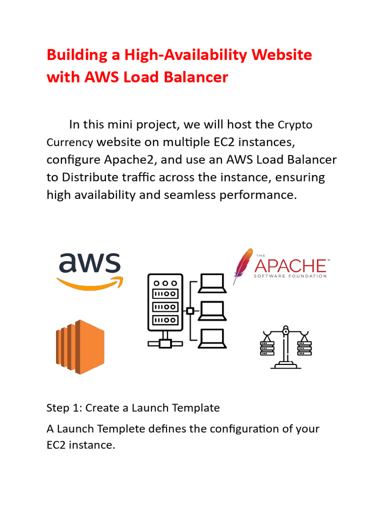 High-Availability Website with AWS Load | PDF | Load Balancing ...