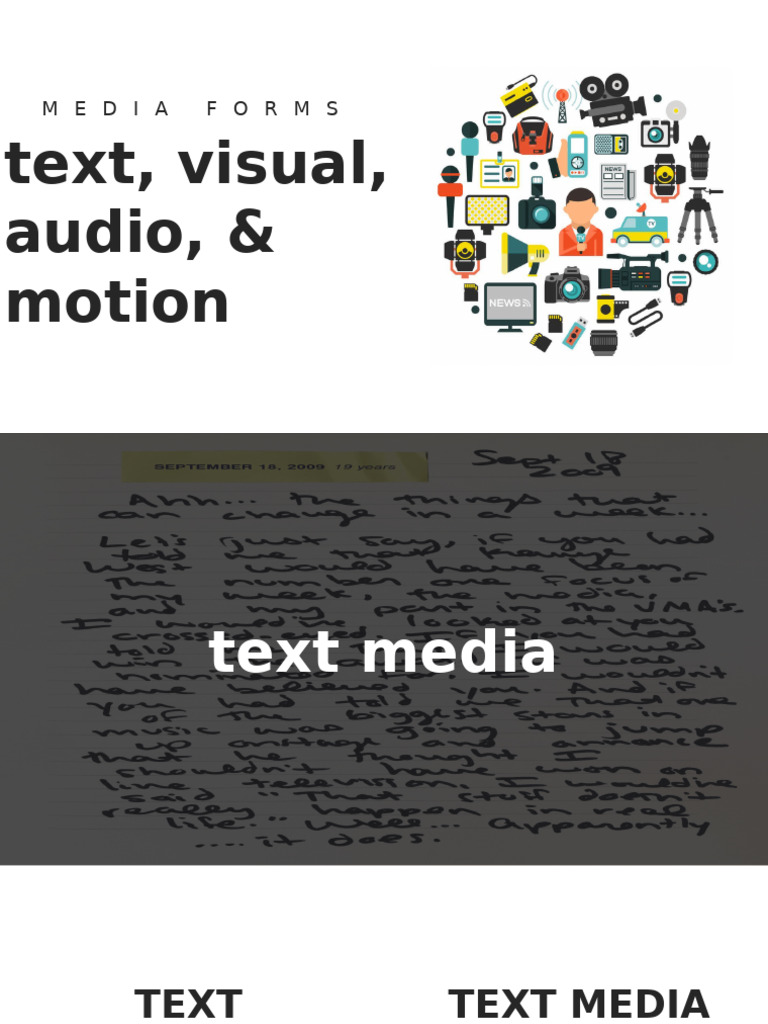 Text Visual Audio Motion 1 | PDF | Composition (Visual Arts) | Information
