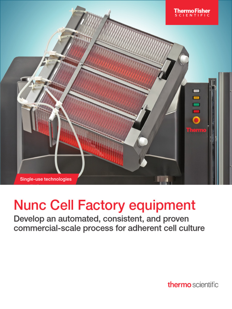Nunc Cell Factory Equipment Brochure | PDF | Cell Culture | Stainless Steel