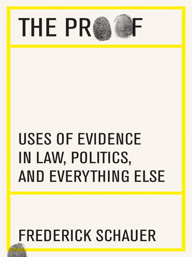 Frederick Schauer, The Proof - Zebras, Horses and The Nature of ...