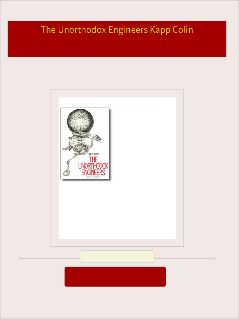 The Unorthodox Engineers Kapp Colin All Chapters Instant Download | PDF ...