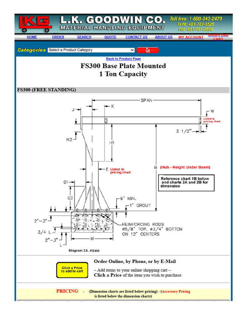 Www-Lkgoodwin-Com-More Info-Baseplate Mounted Jib Crane-Fs300 Baseplate ...