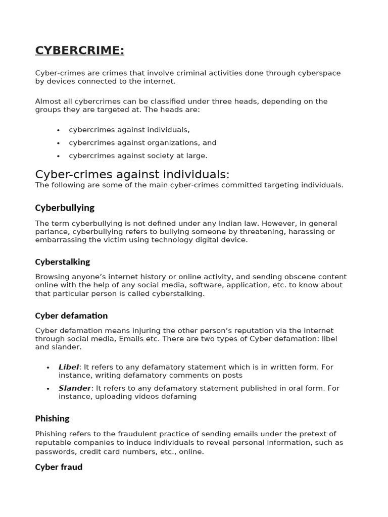 CYBERCRIME | PDF | Cybercrime | Malware
