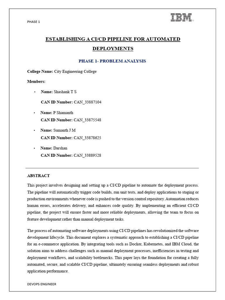 Cicd Phase 1 1 Pdf Cloud Computing Computer Programming 8378