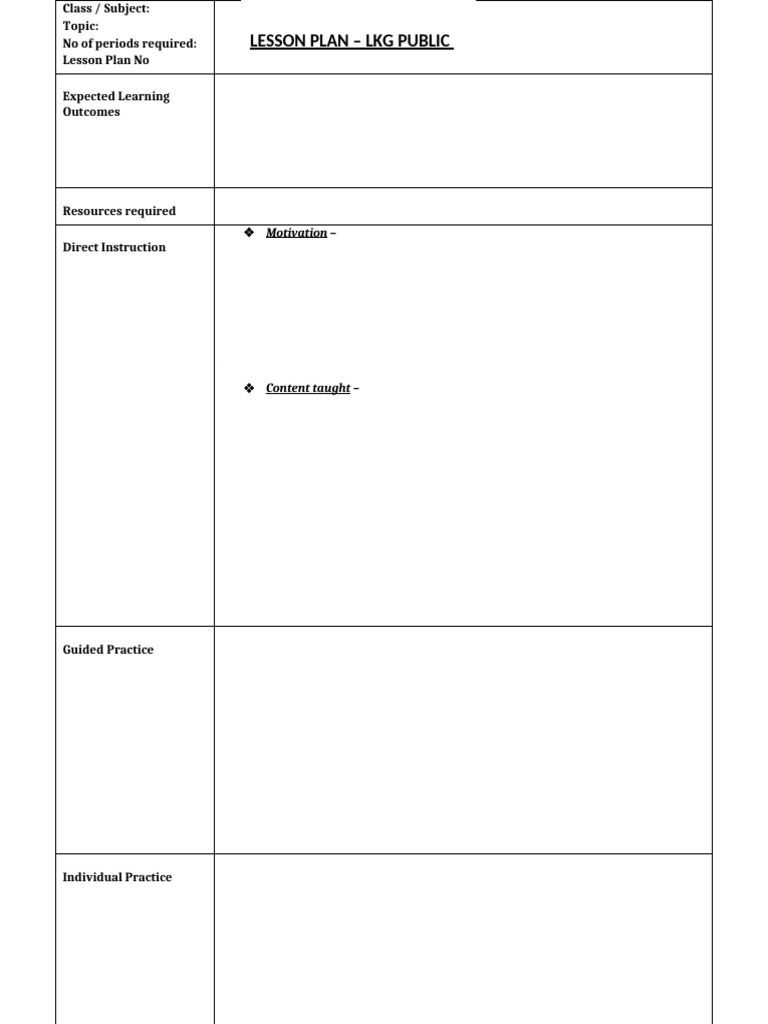 Lesson Plan Template[1] | PDF