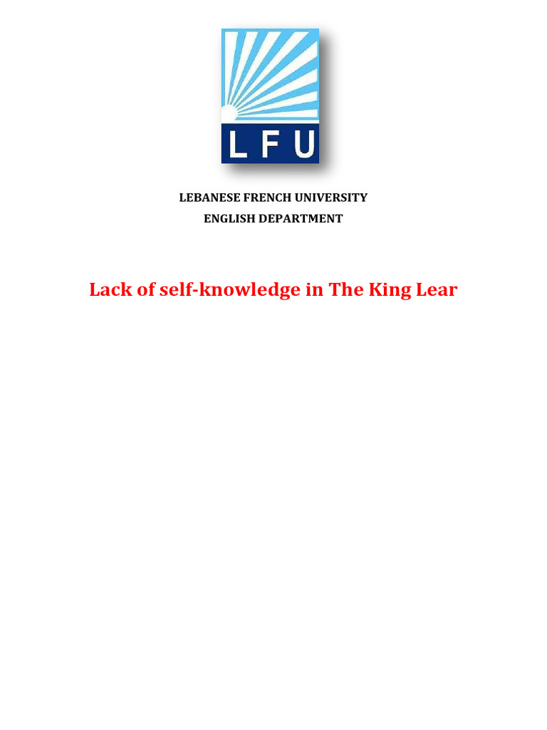 king lear | PDF | King Lear | Tragedy