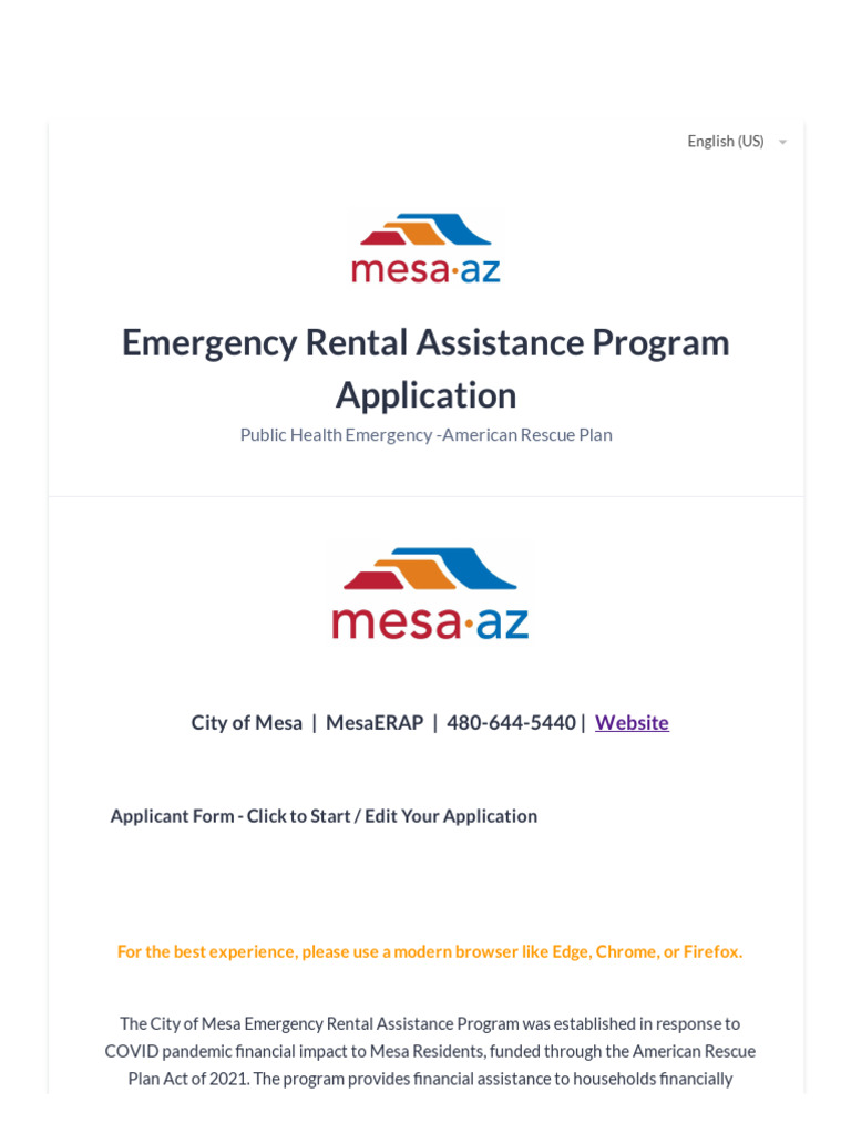 Emergency Rental Assistance Program Application 09 2022 | PDF ...