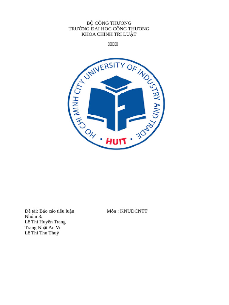 Nhóm13 baocaotieuluan | PDF