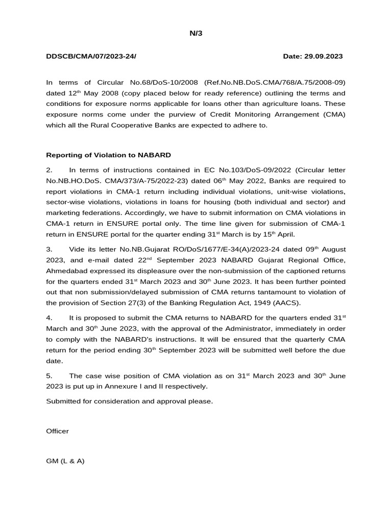 CMA Return Submission Guidelines 2023 | PDF