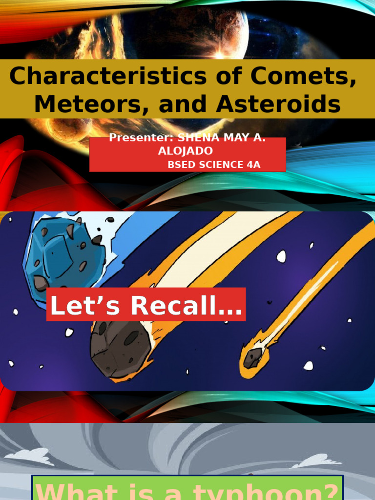 Astronomy Lesson for Students | PDF | Meteoroid | Comet