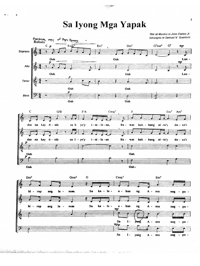 Sa Iyong Mga Yapak1 | PDF