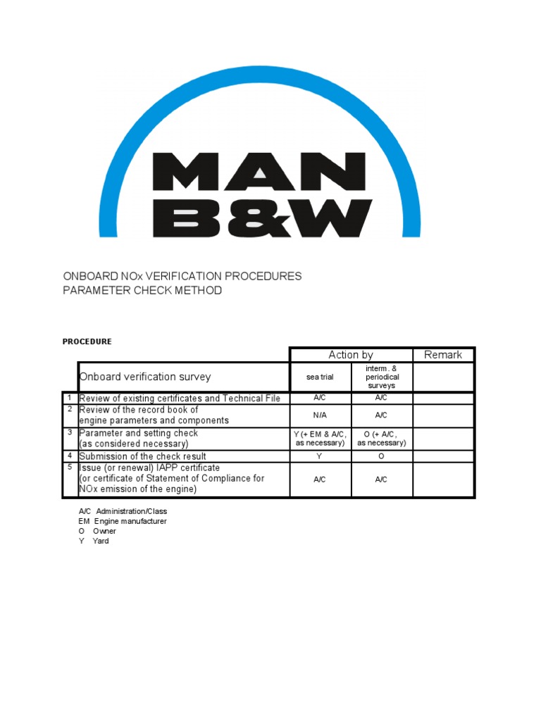 NOx Verification Procedures for Corrnox 103 | PDF | Diesel Engine ...
