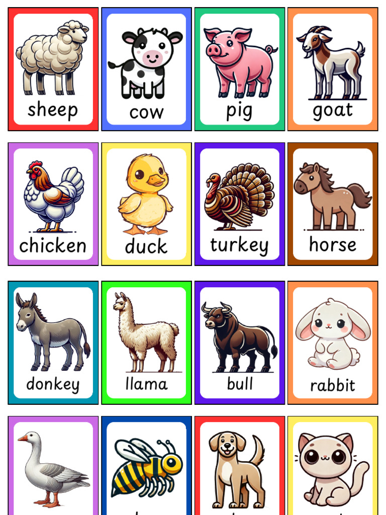 Farm-Animals-Flash-V1 | PDF