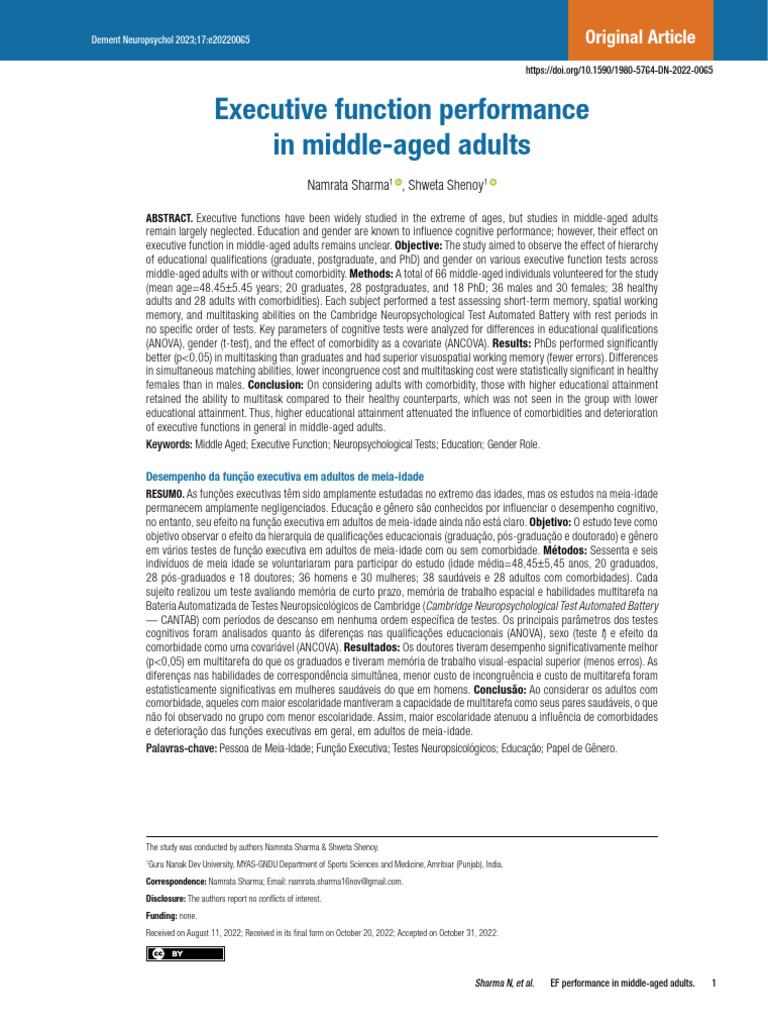 13_Annexure 3a | PDF | Executive Functions | Neuroscience