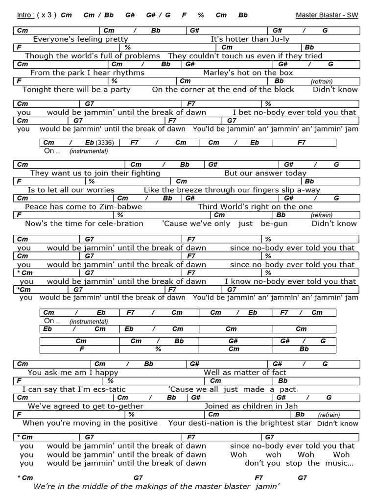 Master Blaster | PDF