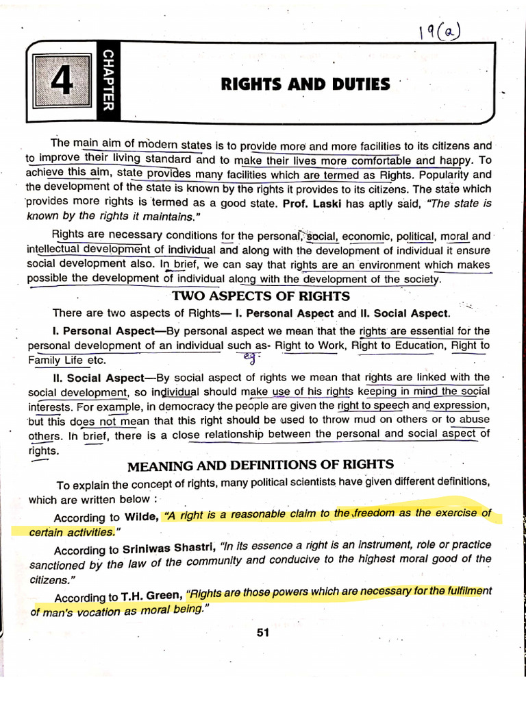 Rights and Duties | PDF