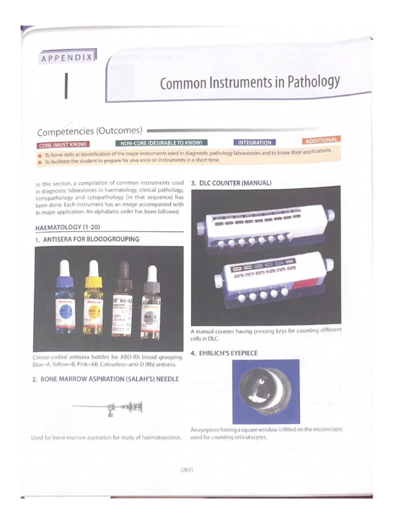 Common Instruments in Pathology | PDF