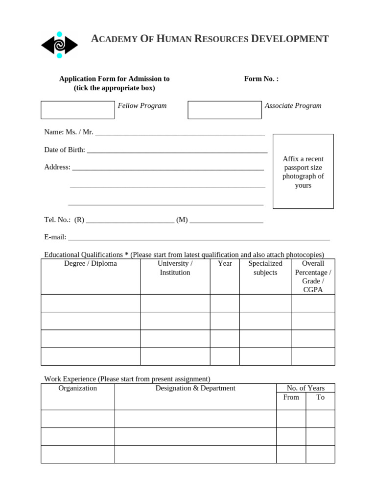 Application Form (1) | PDF
