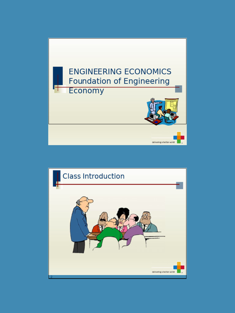 Lecture 1 (Engineering Economics) | PDF | Cost Of Living | Interest