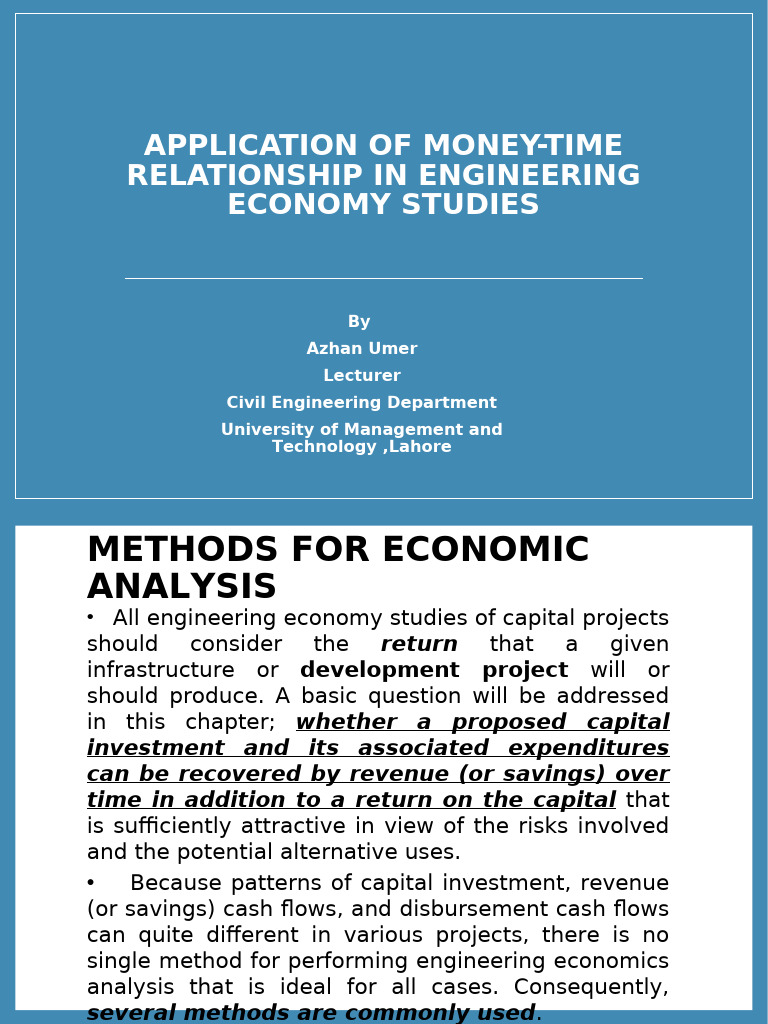 Lecture 7 (Engineering Economics) | PDF | Internal Rate Of Return | Net ...