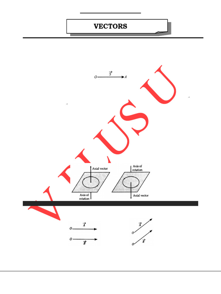 2nd-Chapter-Vector and Motion in a Straight Line | PDF | Euclidean Vector | Rotation