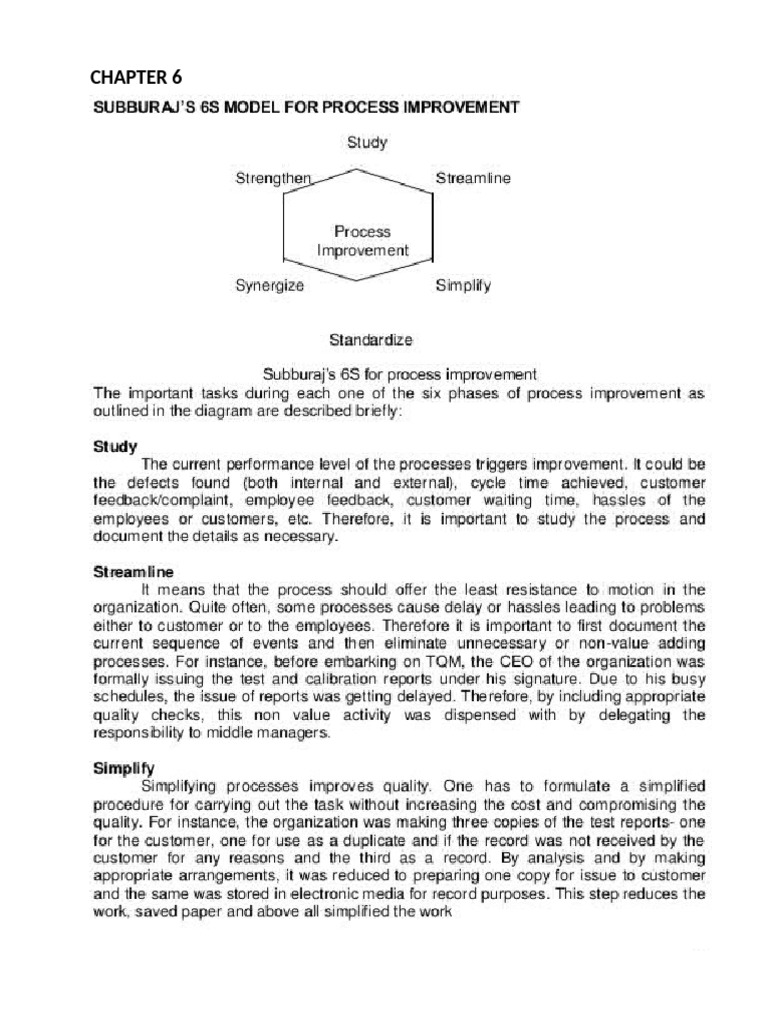 Chapter 6 Subburajs 6S Model | PDF