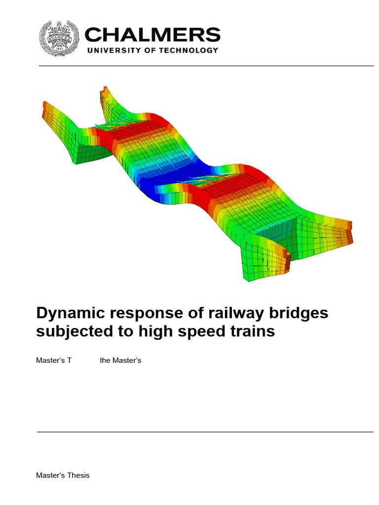 Dynamic Response of Railway Bridges Subjected To High Speed Trains | PDF