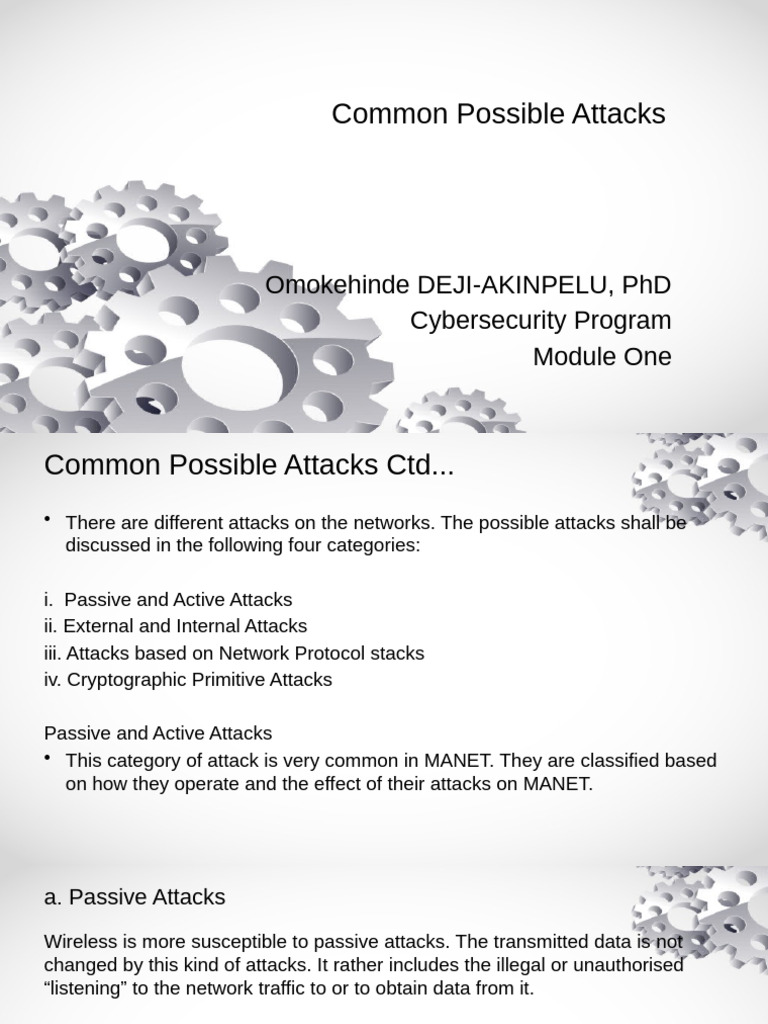Common Network Attacks | PDF | Computer Network | Wireless Ad Hoc Network
