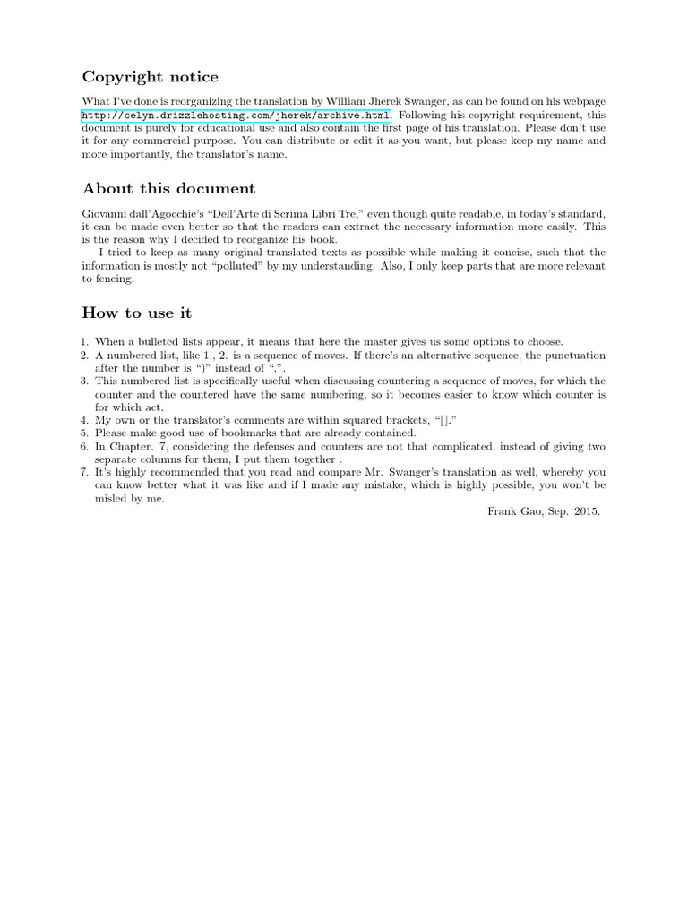 Dall Agocchie Ureen 2 | PDF | Sword | Courage