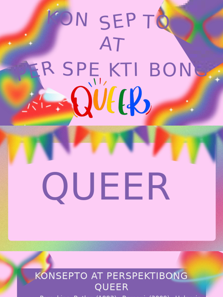 Konsepto at Perspektibong Queer | PDF