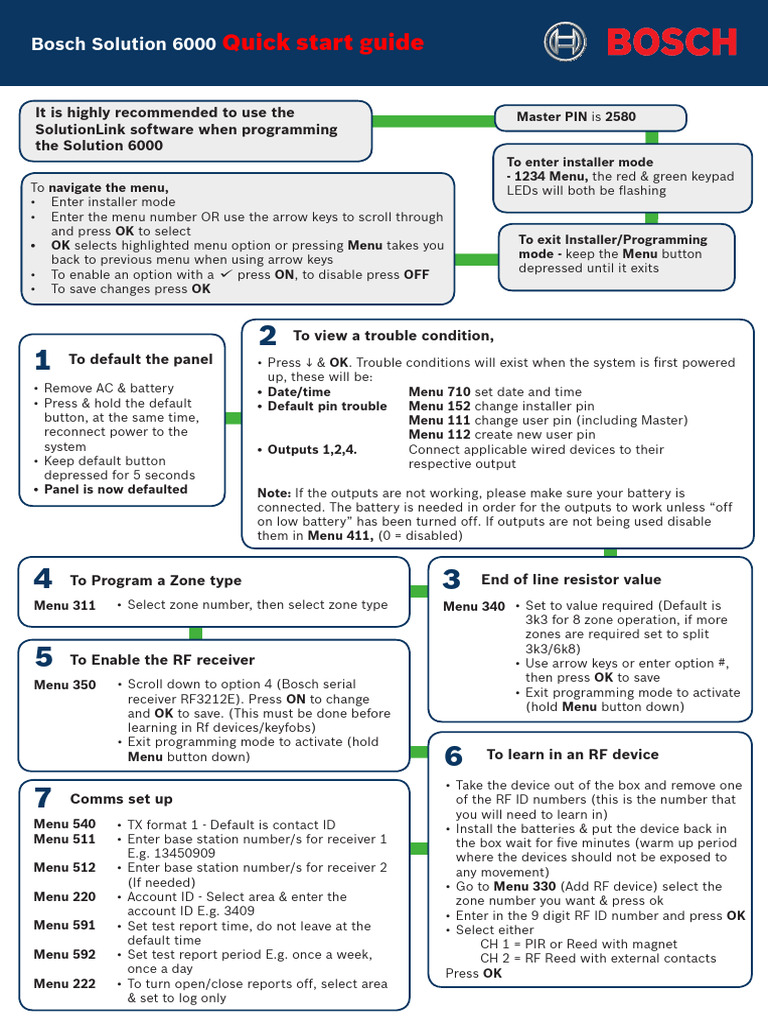 6000 - Quick Start Guide (Cheat Sheet) | PDF | Menu (Computing) | Parameter (Computer Programming)