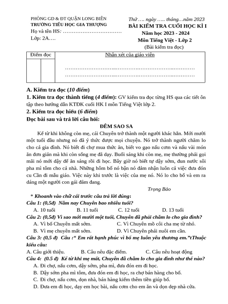 De Thi TV Hki NG Hien 2a4 - 22120248 | PDF