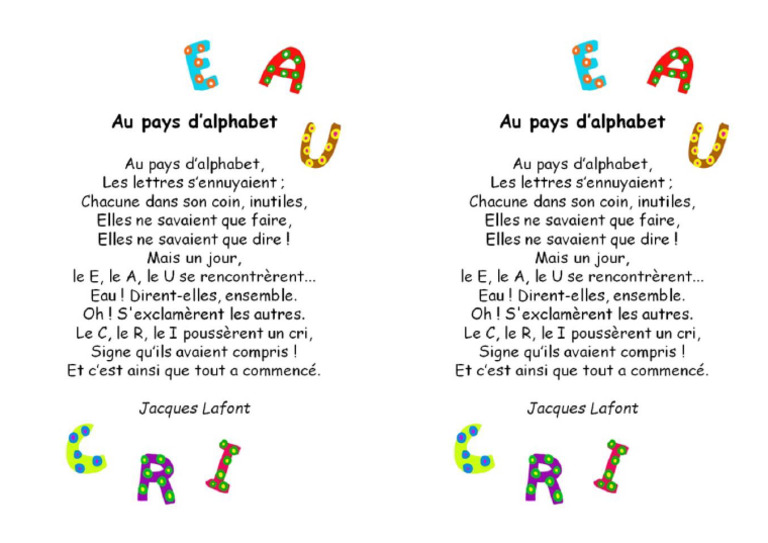 Au Pays D'alphabet | PDF