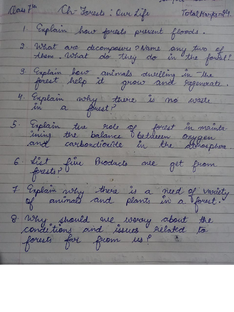 Class 7th Science Test | PDF