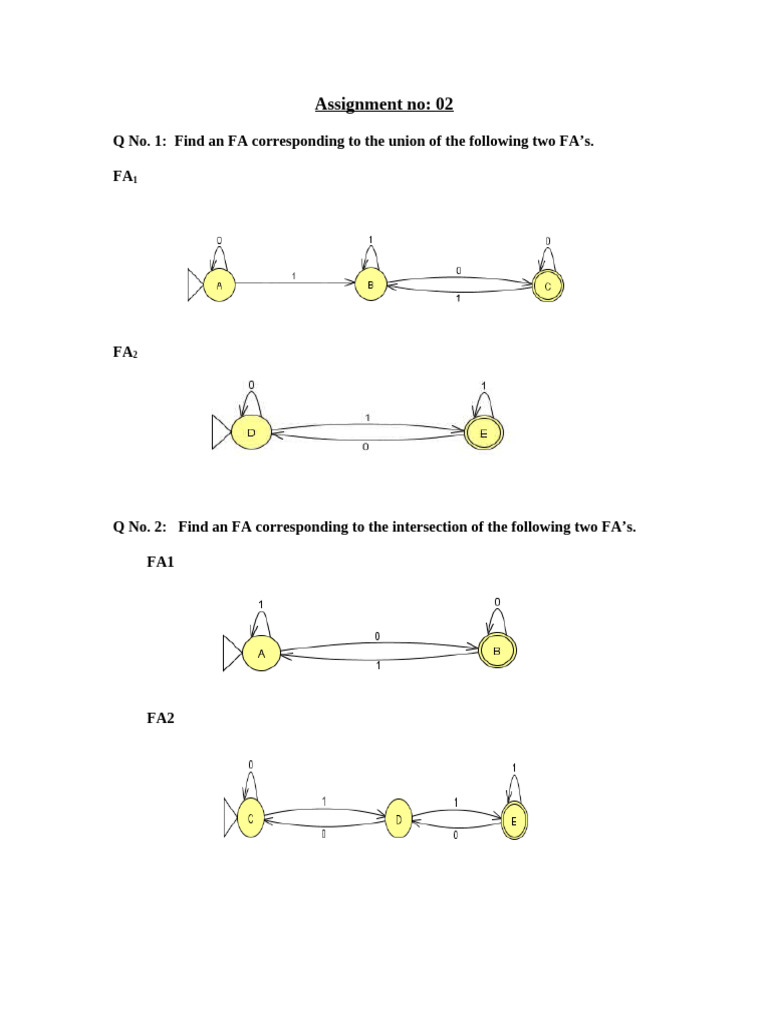 Assignment no 02(TOA) | PDF