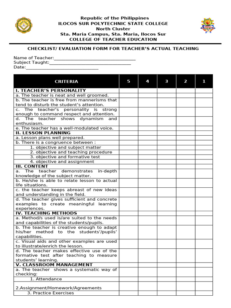 Edited Final Demo Evaluation Form | PDF | Teachers | Lesson Plan