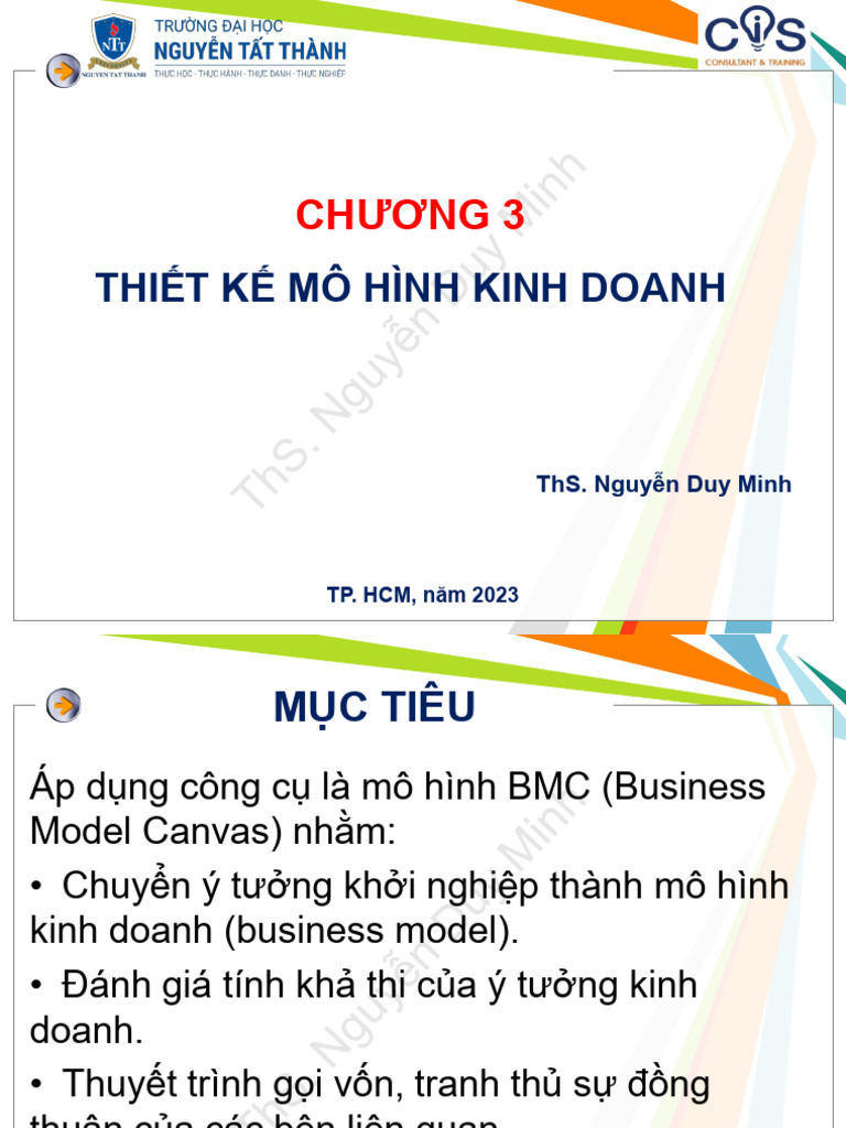 Chuong 3 - Thiet Ke Mo Hinh Kinh Doanh | PDF