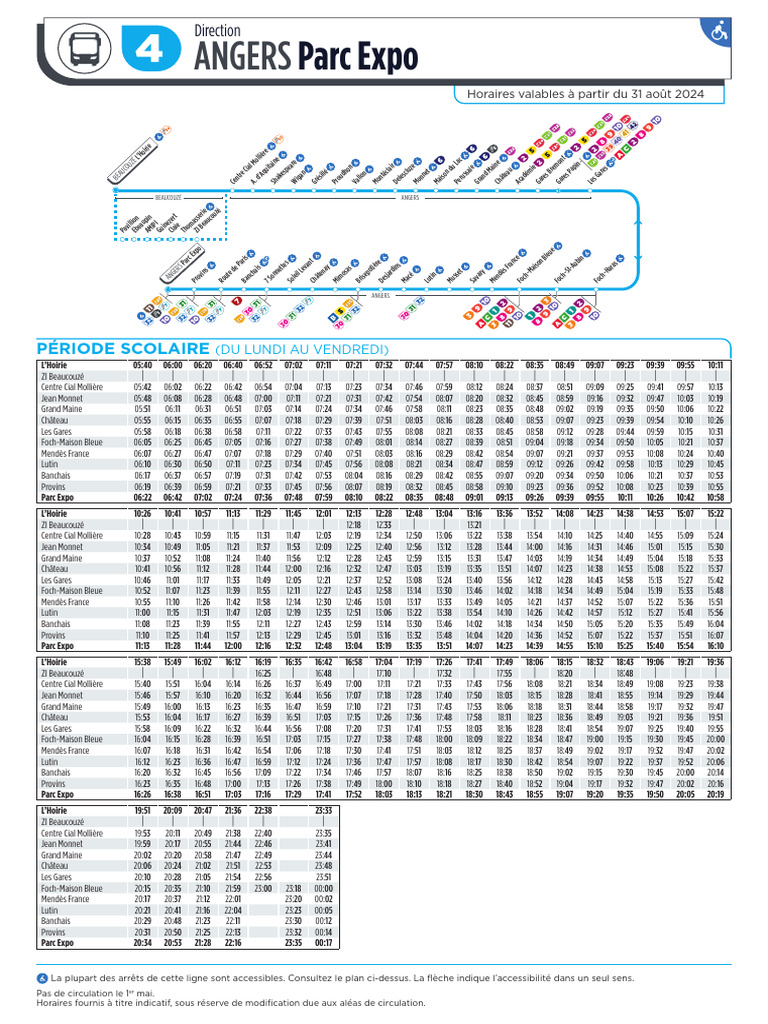 Horaire Ligne 4 Nemours