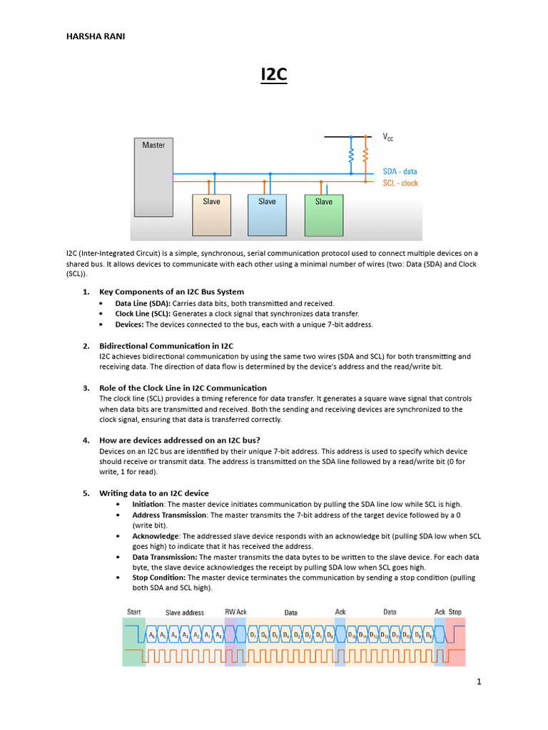 i2c hansha rani | PDF | Electronic Engineering | Computer Hardware