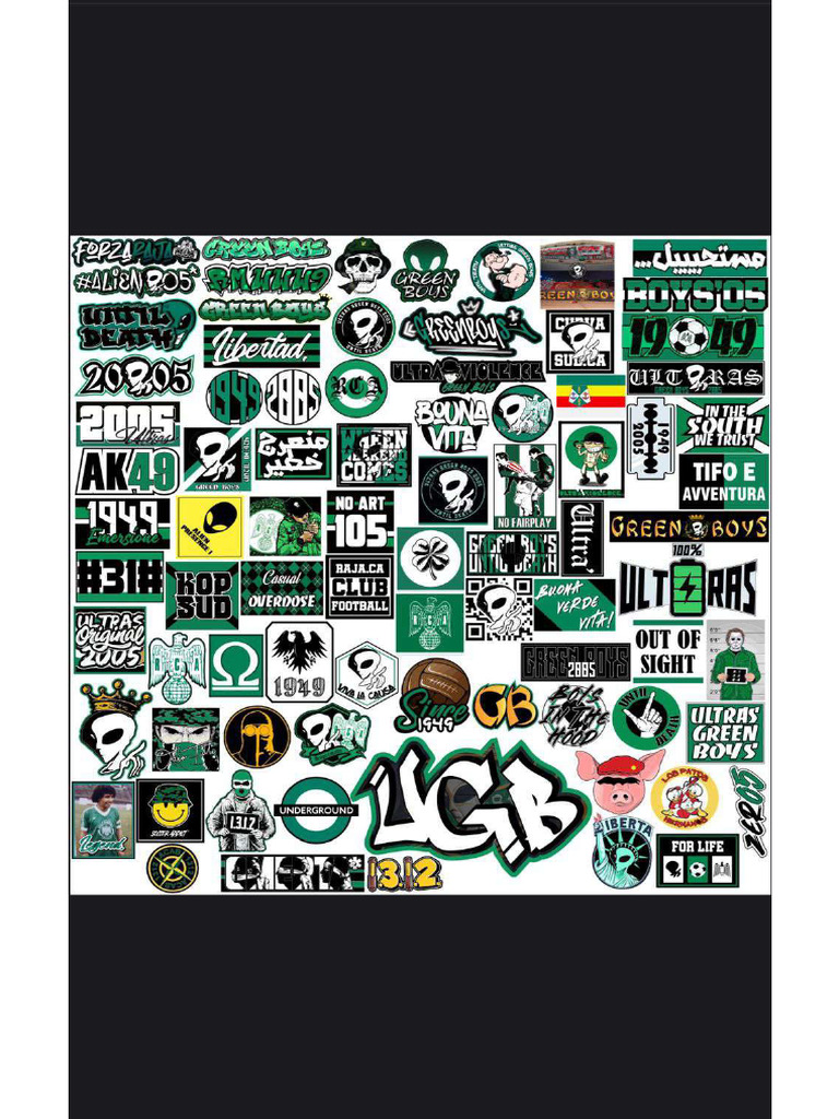 Stickers Green Boys | PDF