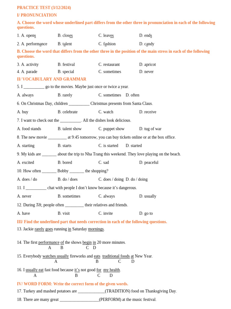 PRACTICE TEST 6 | PDF