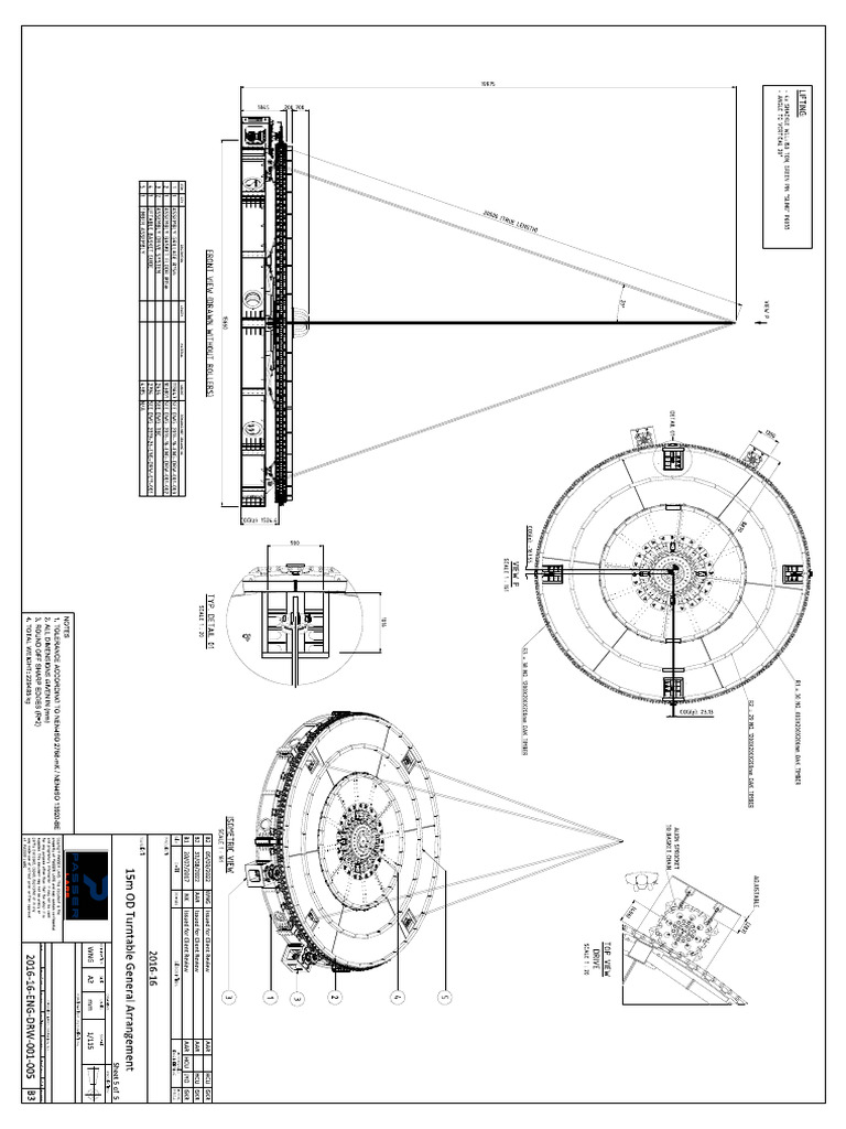 2016-16-ENG-DRW-001-005 B3 - 15m OD Carousel Turntable GA (Incl Guide ...