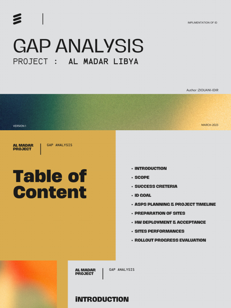 GAP Analysis - Al Madar Libya - v1 - 16042023 | PDF