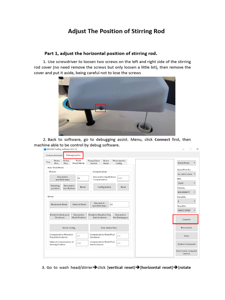 Chemistry-EXC200-Techique Guide-12.adjust The Position of Stirring Rod ...