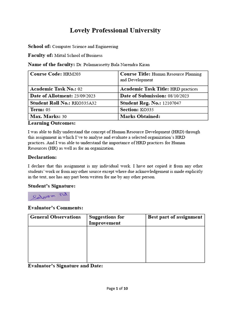 CA02 HRM203 1 PDF Mentorship Alphabet Inc 